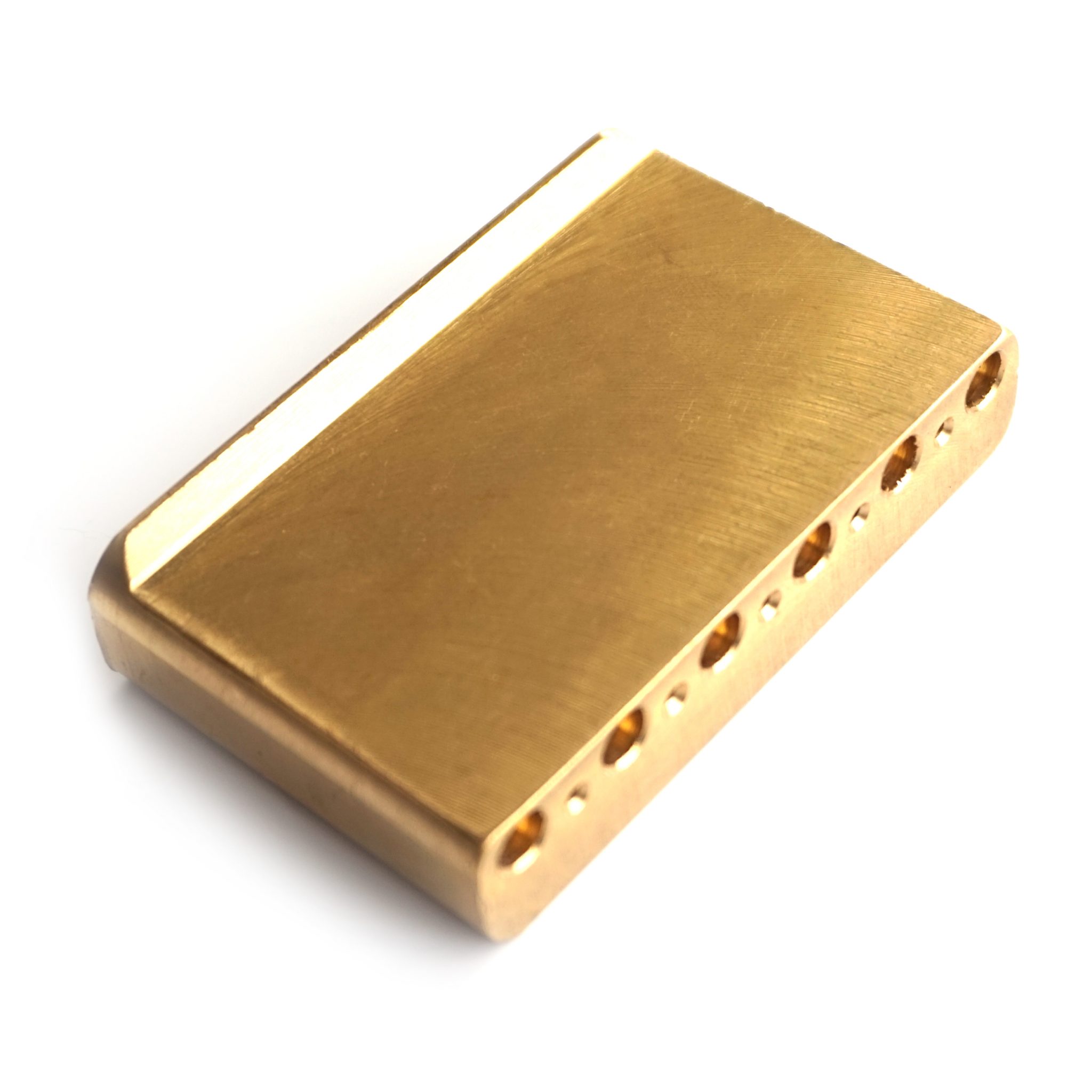 Solid Brass Stratocaster Tremolo Full Block - Machined Brass Strat Block
