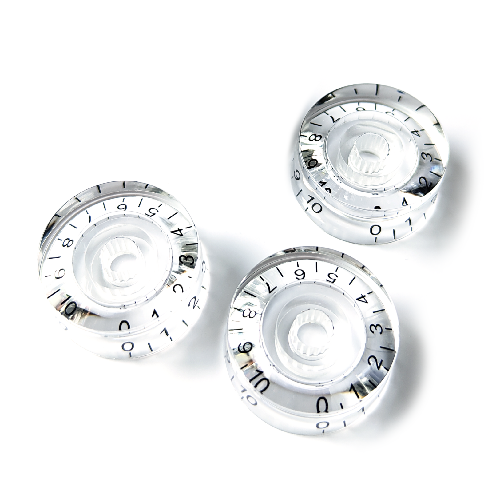 Speed Control Knobs – Transparent Clear | Guitar Anatomy